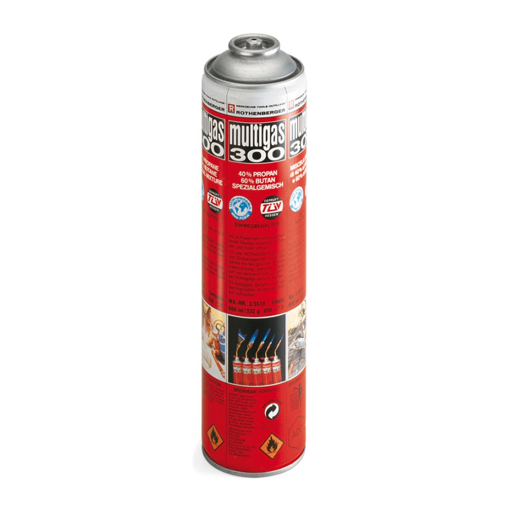 Rothenberger Multigas 300 Cylinder 600ml