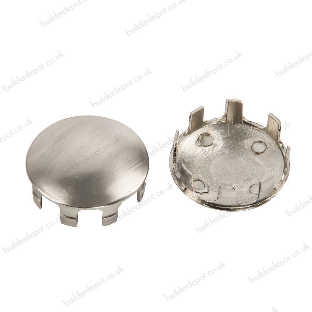 Shallow End Wall Caps Brushed Nickel