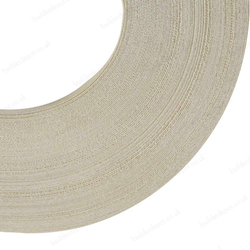 22mm White Iron On Edging Tape 50m