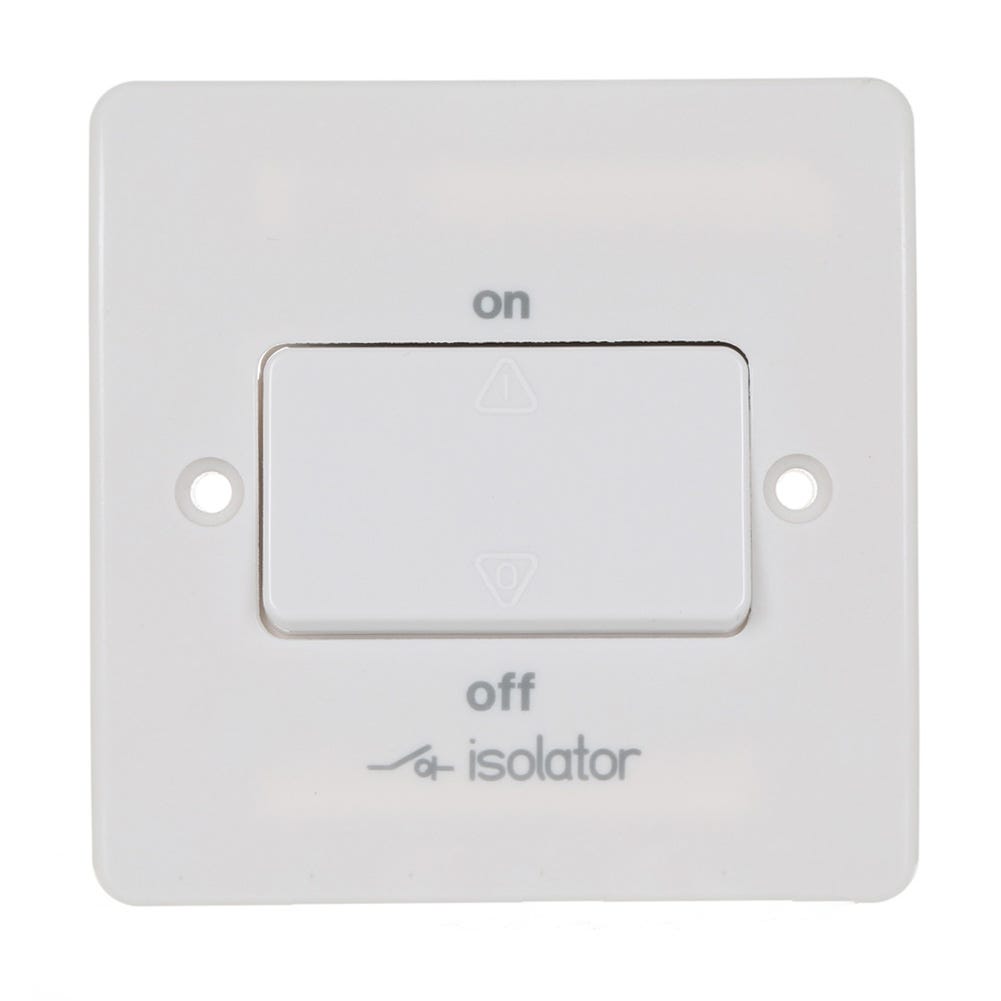 MK 10A Triple Pole Fan Isolator Switch K4859WHI