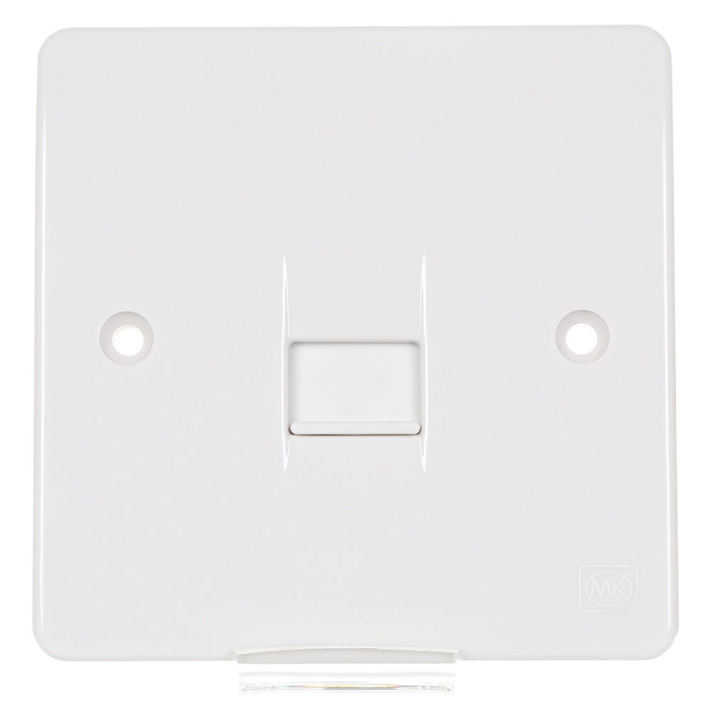 MK White Telephone slave Socket K427WHI