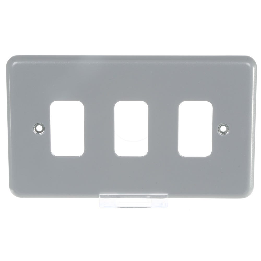 MK Grid Plus Frontplate 3 Module K3493ALM