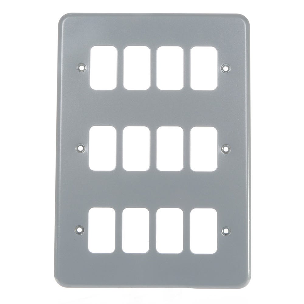 MK Grid Plus Frontplate 12 Module K3502ALM