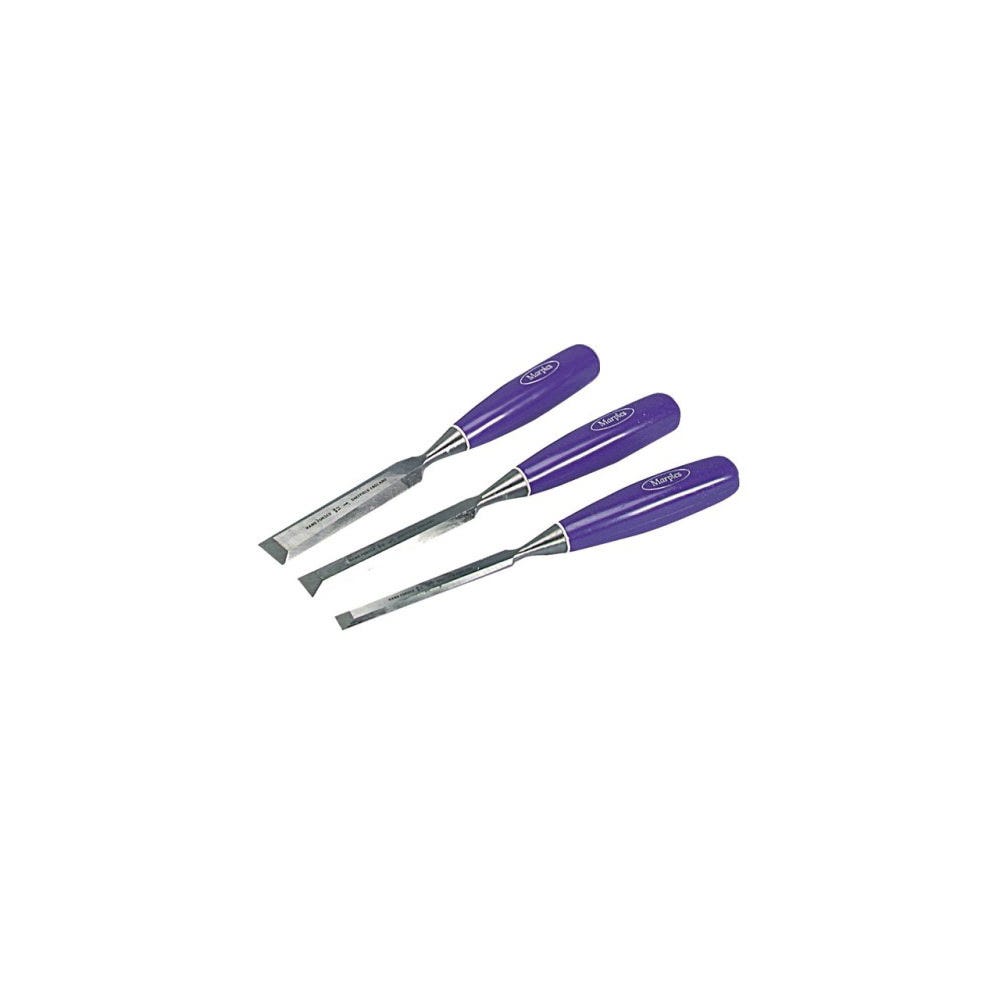 Irwin Marples 3 Piece Blue Chip Bevel Edge Chisel Set MAR444S3