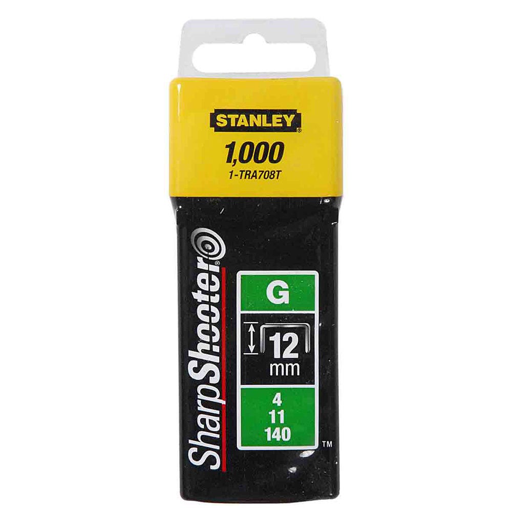 Stanley 12mm Heavy Duty Staples Pack Of 1000 STA1TRA708T
