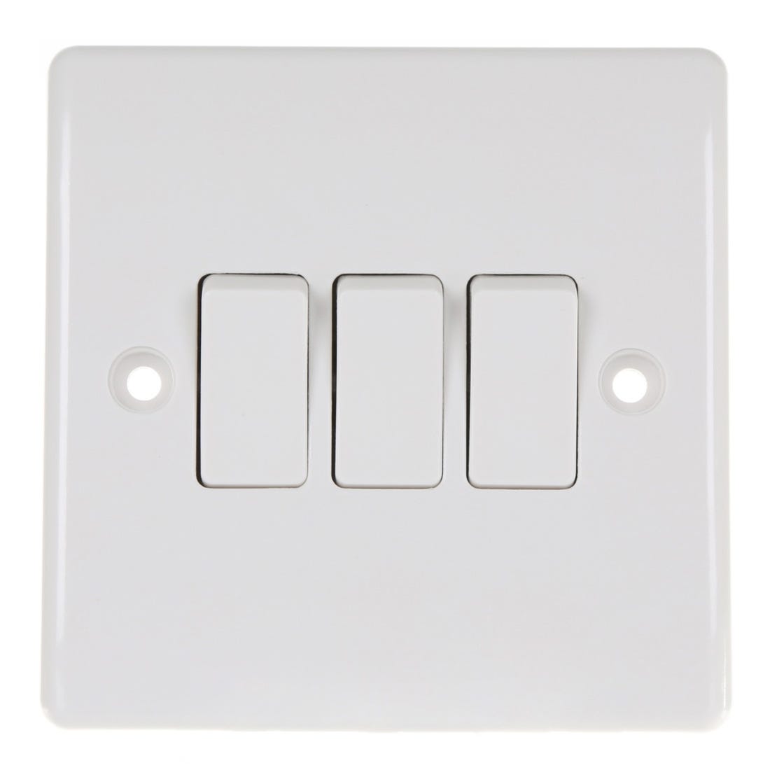 BG Nexus 10A 3 Gang 2 Way Light Switch 843-01