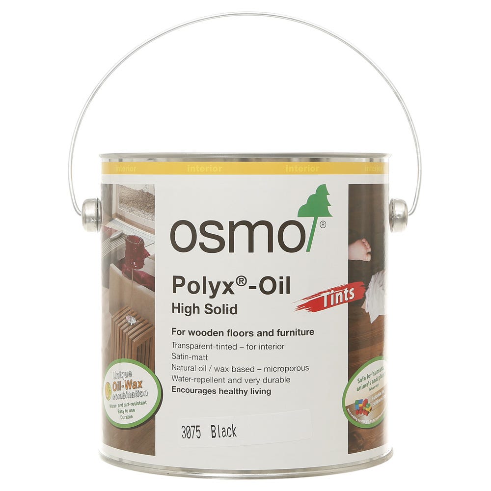 Osmo Polyx Hardwax Oil Tint Black 2.5L