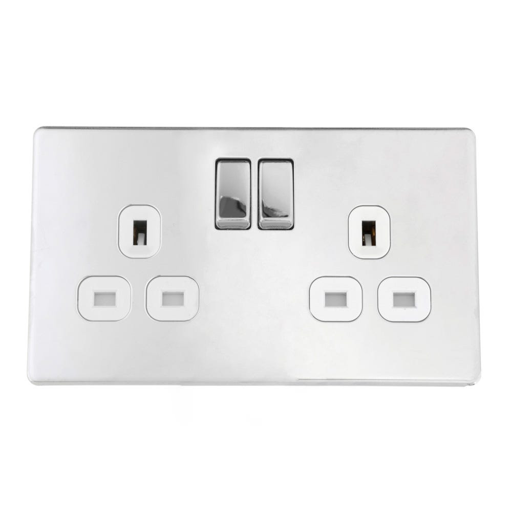 brushed chrome sockets
