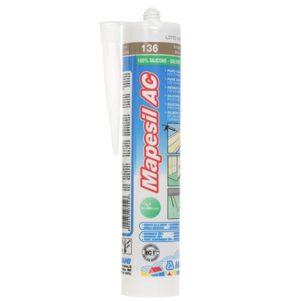 Mapei Mapesil AC Mud (136) Silicone Sealant 310ml