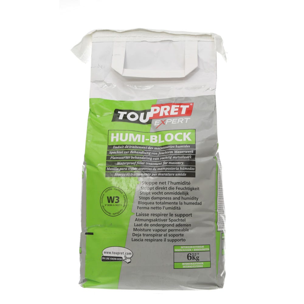 Toupret Humi-Block Waterproof Masonry Filler 6kg