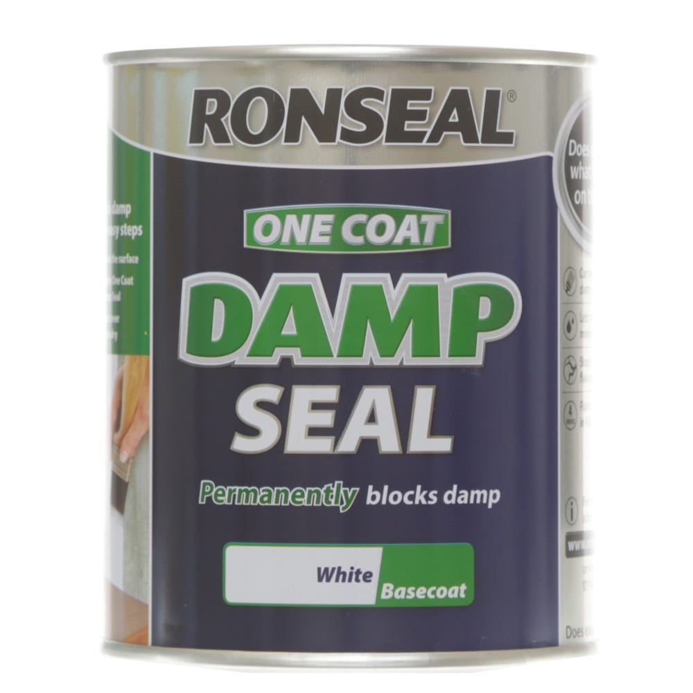 Ronseal One Coat Damp Seal White 750ml