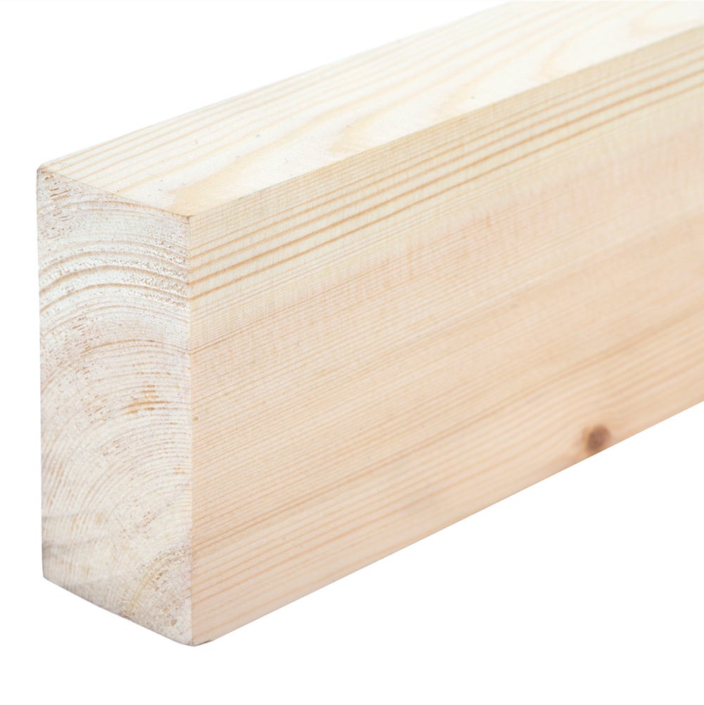 38mm x 75mm Planed Softwood PAR Timber (3'' x 1.5'') Finish 33mm x 69mm