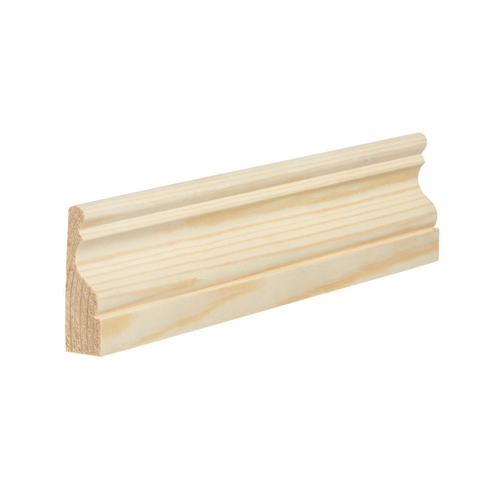 25mm x 75mm Softwood Ogee Beaded Architrave (Finish 20.5mm x 69mm)
