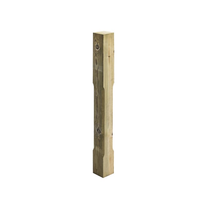 82mm Richard Burbidge Treated Stop Chamfered Newel Post 1195mm Ld249